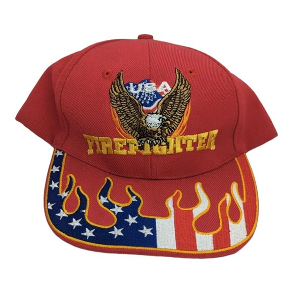 Kudzu | Accessories | Vintage Firefighters Flame Baseball Hat Cap Usa ...